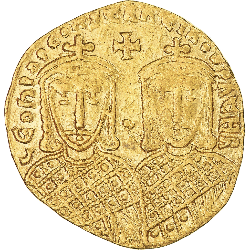 Coin, Constantine VI, with Leo III, Constantine V, and Leo IV, Solidus ...