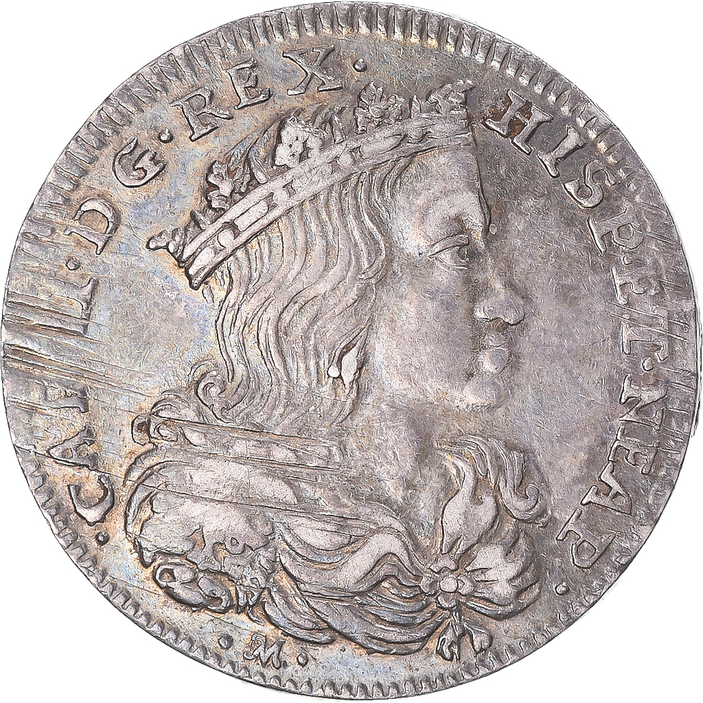 Coin, Italy, Kingdom of Naples, Charles II, 20 Grana, 1695, Naples,