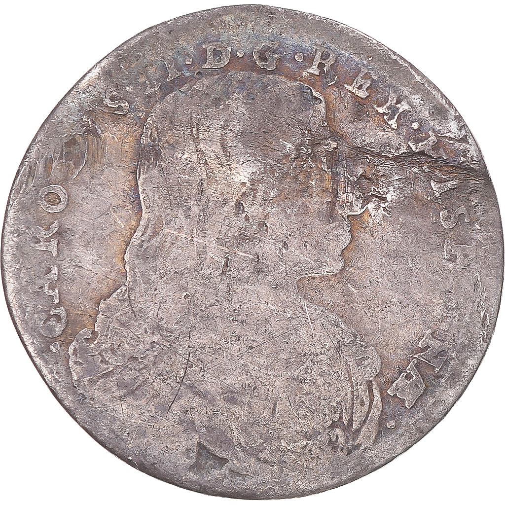Coin, Italy, Kingdom of Naples, Charles II, Carlino, 1685, Naples,