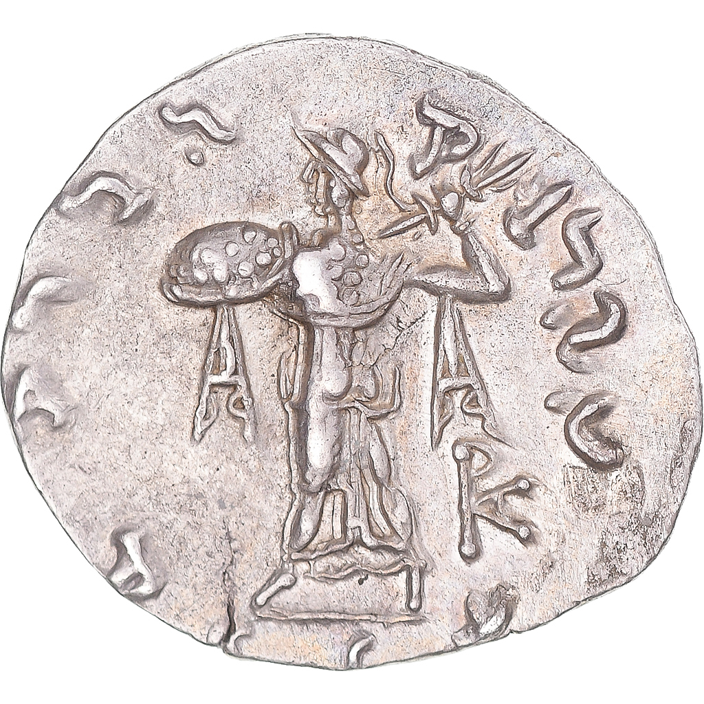 Coin, Baktrian Kingdom, Menander, Drachm, ca. 155-130 BC, , Silver