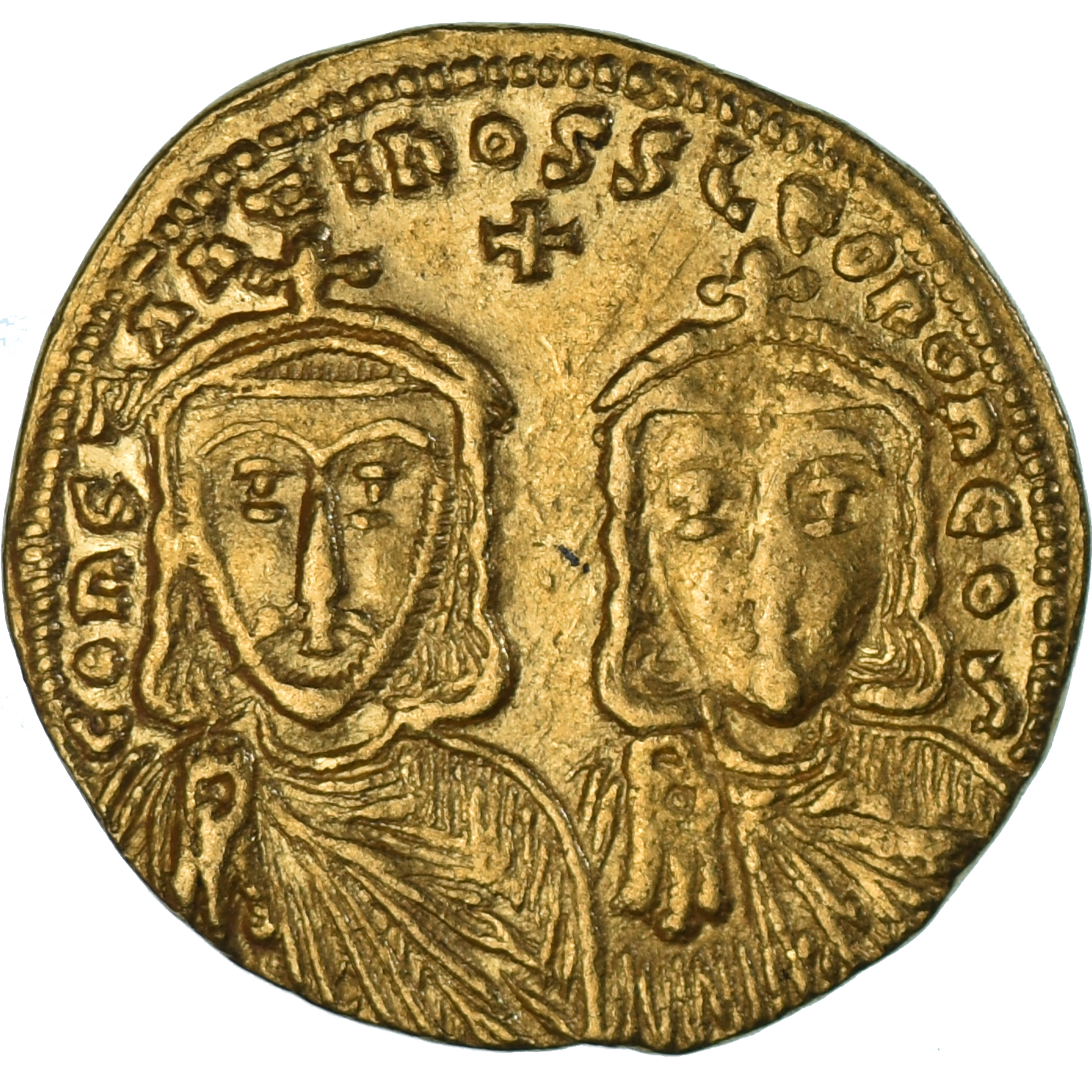 Constantine V, Leo IV and Leo III, Solidus, 751-775, Constantinople, Gold