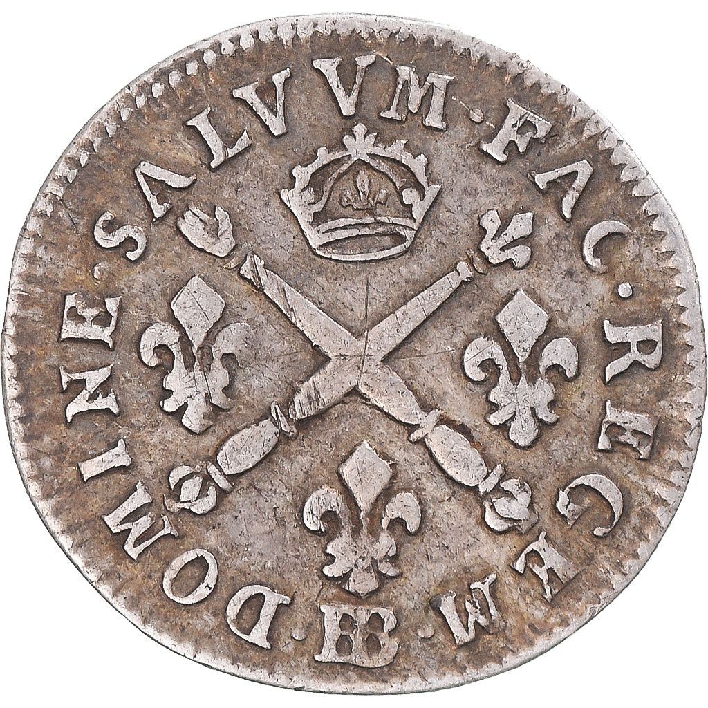 Coin, France, Louis XIV, 5 Sols aux insignes, 1703, Strasbourg, réformé