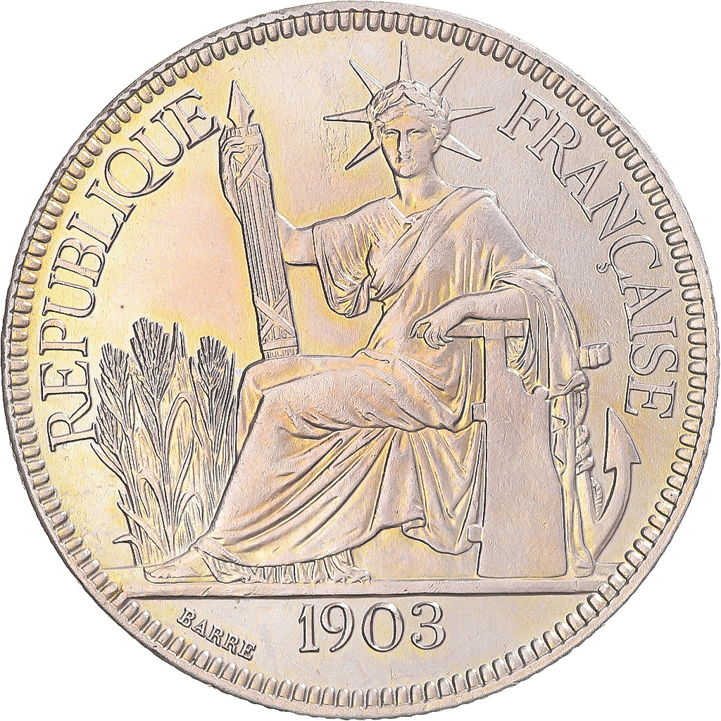 FRENCH INDO-CHINA, Piastre, 1903, Paris, Silver, | European Coins