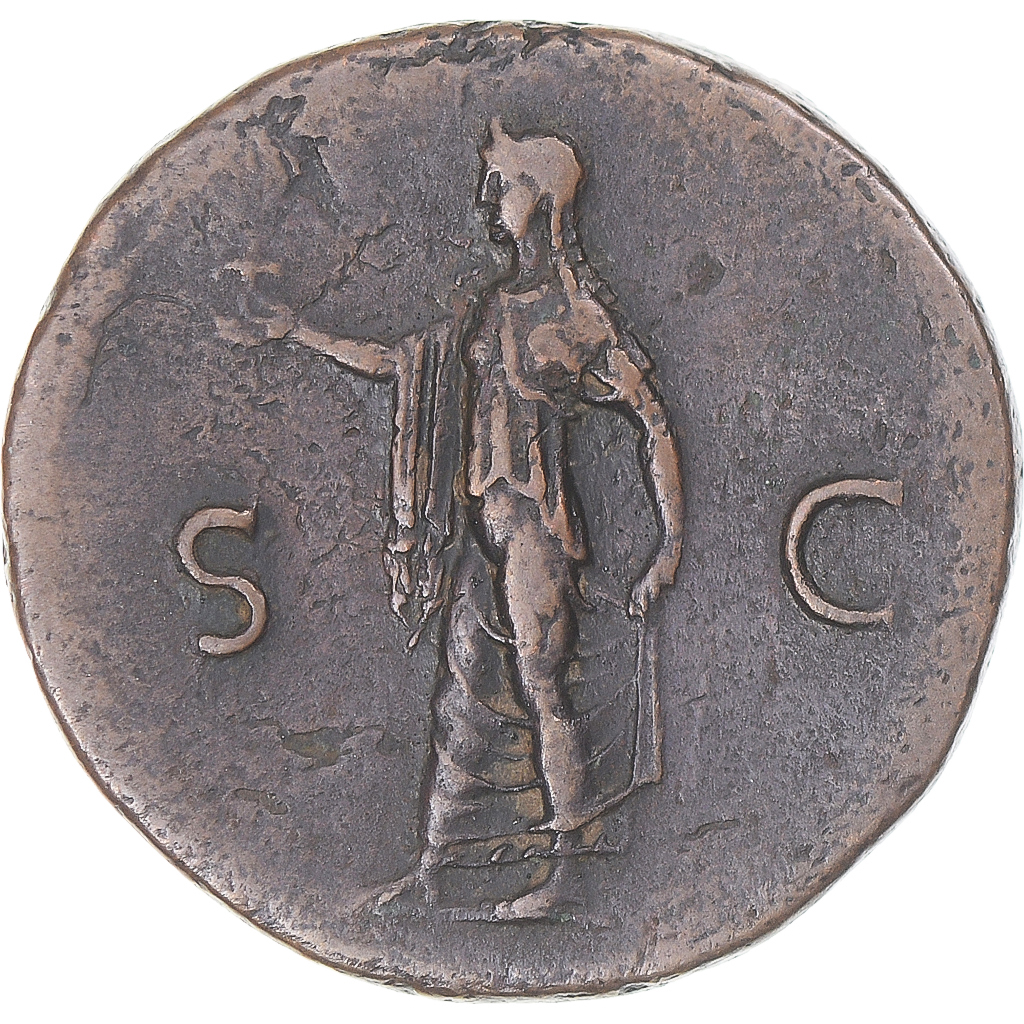 Coin, Domitian, As, 77-78, Lugdunum, , Bronze, RIC:1290 | Roman ...