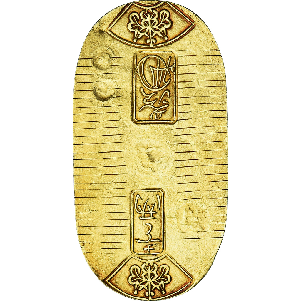 Japan, Ninkō Tennō, Koban, 1819-1828, Bunsei era, , Gold | Asian and ...