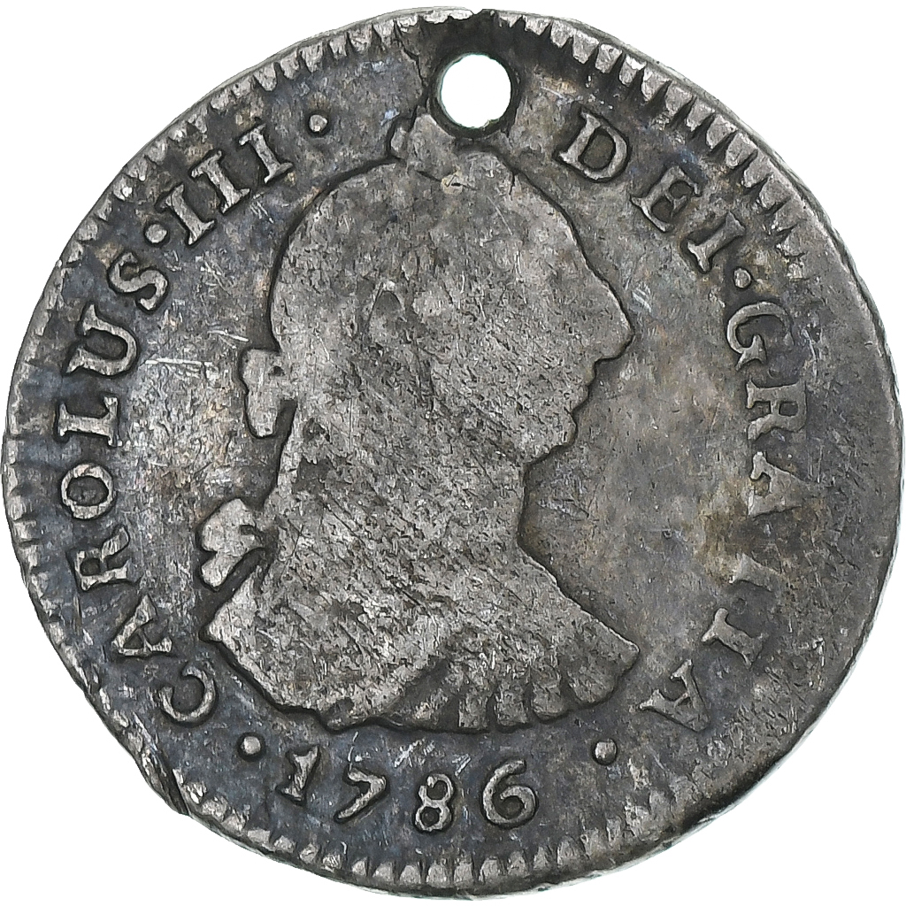 Peru, Charles III, Real, 1786, Lima, Holed, , Silver, KM:75 | South ...