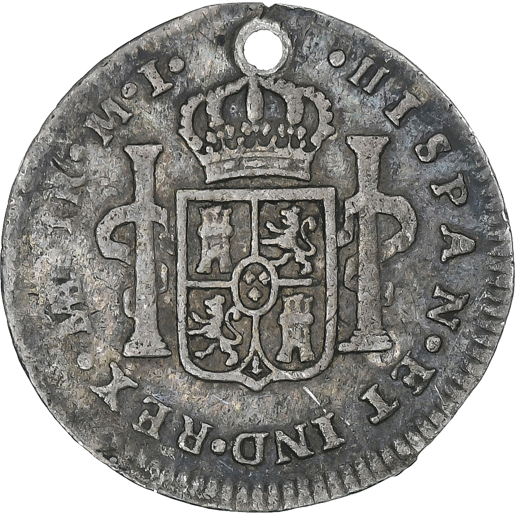 Peru, Charles III, Real, 1786, Lima, Holed, , Silver, KM:75 | South ...