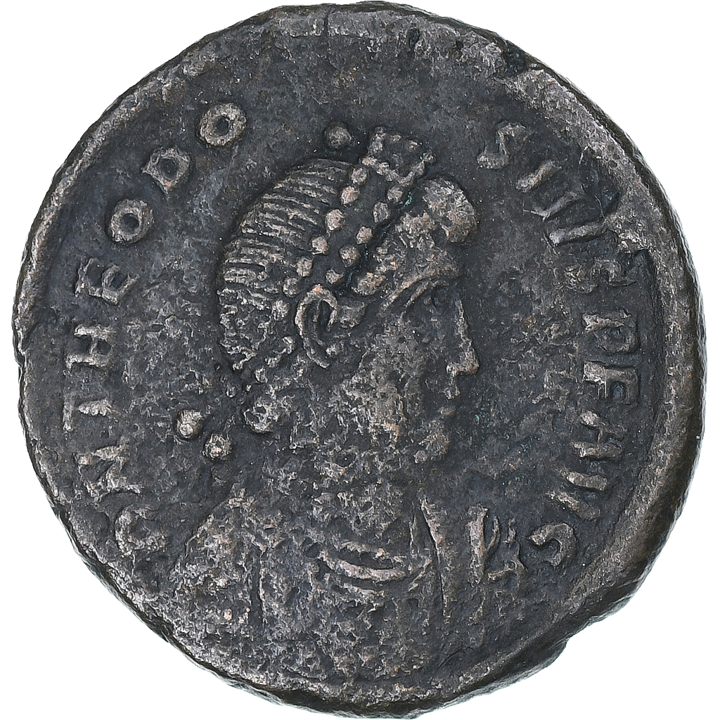 Theodosius I, Centenionalis, 383-388, Constantinople, Bronze, , RIC:83b