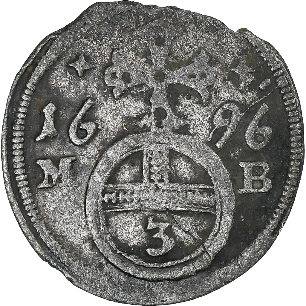 Austria, Leopold I, 3 Pfennig, 1696, Brieg, Silver, , KM:594 | European ...