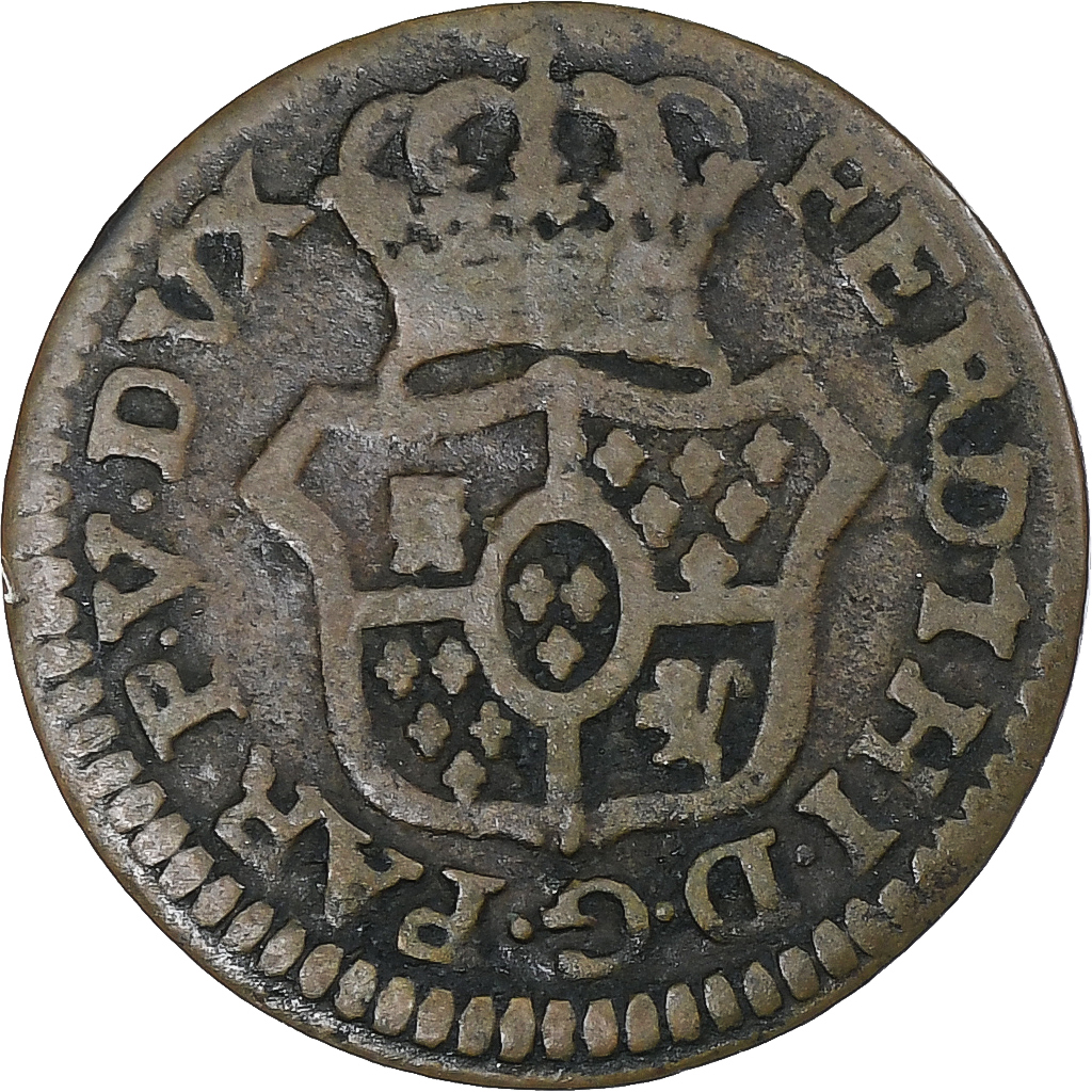 Italy, Duchy of Parma, Ferdinand I, Sesino, 1790, Parma, , Copper, KM:3