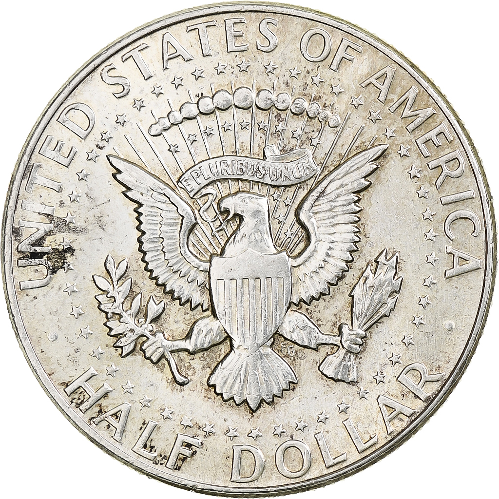 United States, Half Dollar, Kennedy, 1964, Philadelphia, Silver,