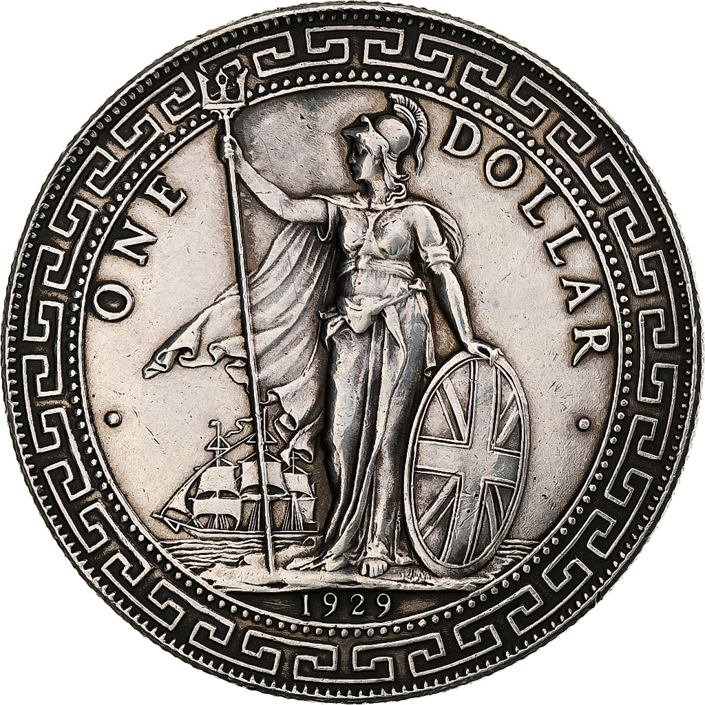 United Kingdom, Trade Dollar, 1929, Bombay, Silver, , KM:T5 | European ...