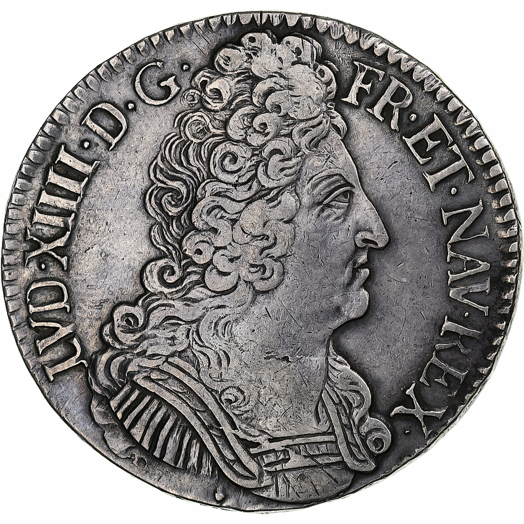 France, Louis XIV, Ecu aux 3 couronnes, 1709, Aix, Silver, | European Coins