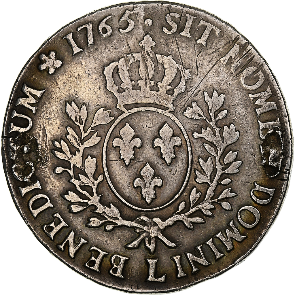 France, Louis XV, Écu au bandeau, 1765, Bayonne, Silver, | European Coins