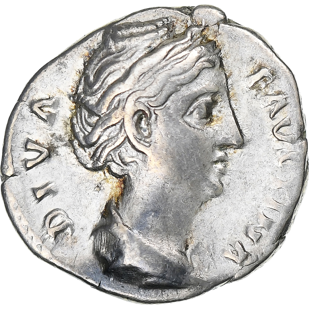 Diva Faustina I, Denarius, 141, Rome, Silver, , RIC:362 | Roman ...