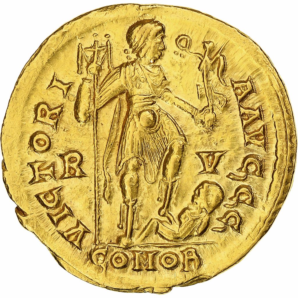 Honorius, Solidus, 402-406, Ravenna, Gold, , RIC:1287 | Roman Imperial ...