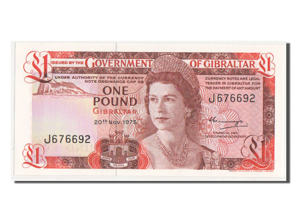 Banknote, Gibraltar, 1 Pound, 1975, KM:20a, UNC(64) | World Paper Money