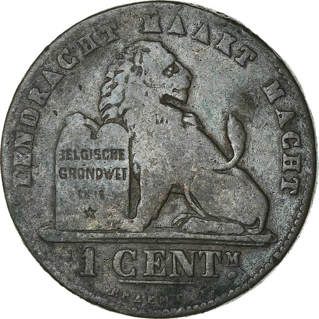 Coin, Belgium, Leopold II, Centime, 1887, , Copper, KM:34.1 | European ...