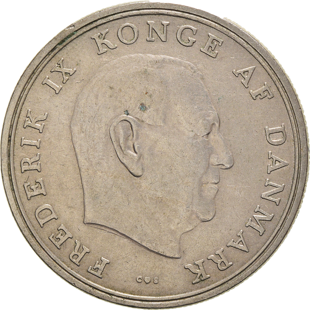 Coin, Denmark, Frederik IX, 5 Kroner, 1961, Copenhagen, | European Coins