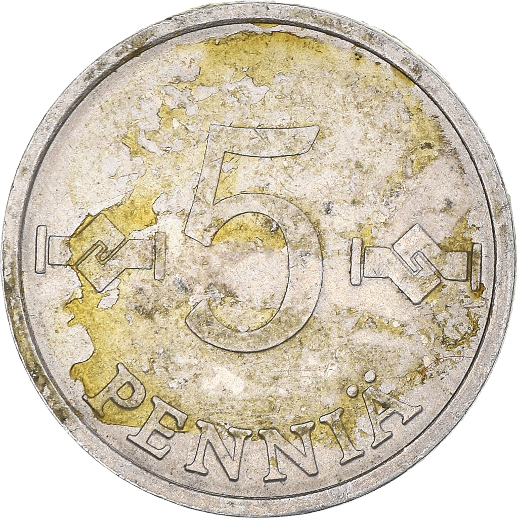 Coin, Finland, 5 Pennia, 1978, , Aluminum, KM:45a | European Coins