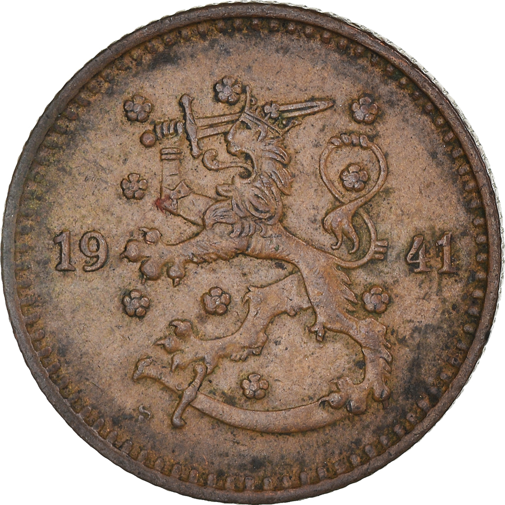 Coin, Finland, Markka, 1941, , Copper, KM:30a | European Coins