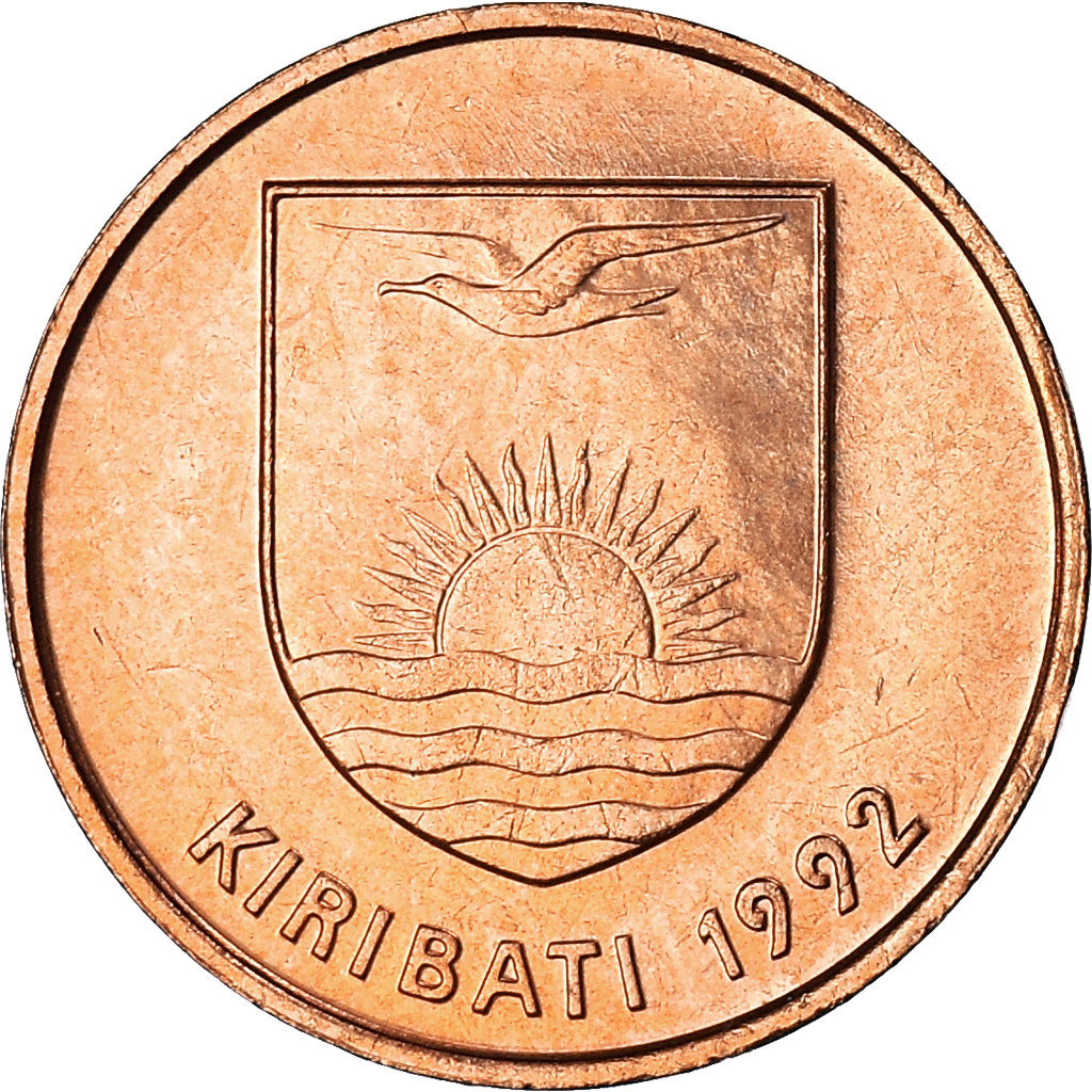 Coin, Kiribati, Cent, 1992, , Bronze Plated Steel, KM:1a | Australian ...