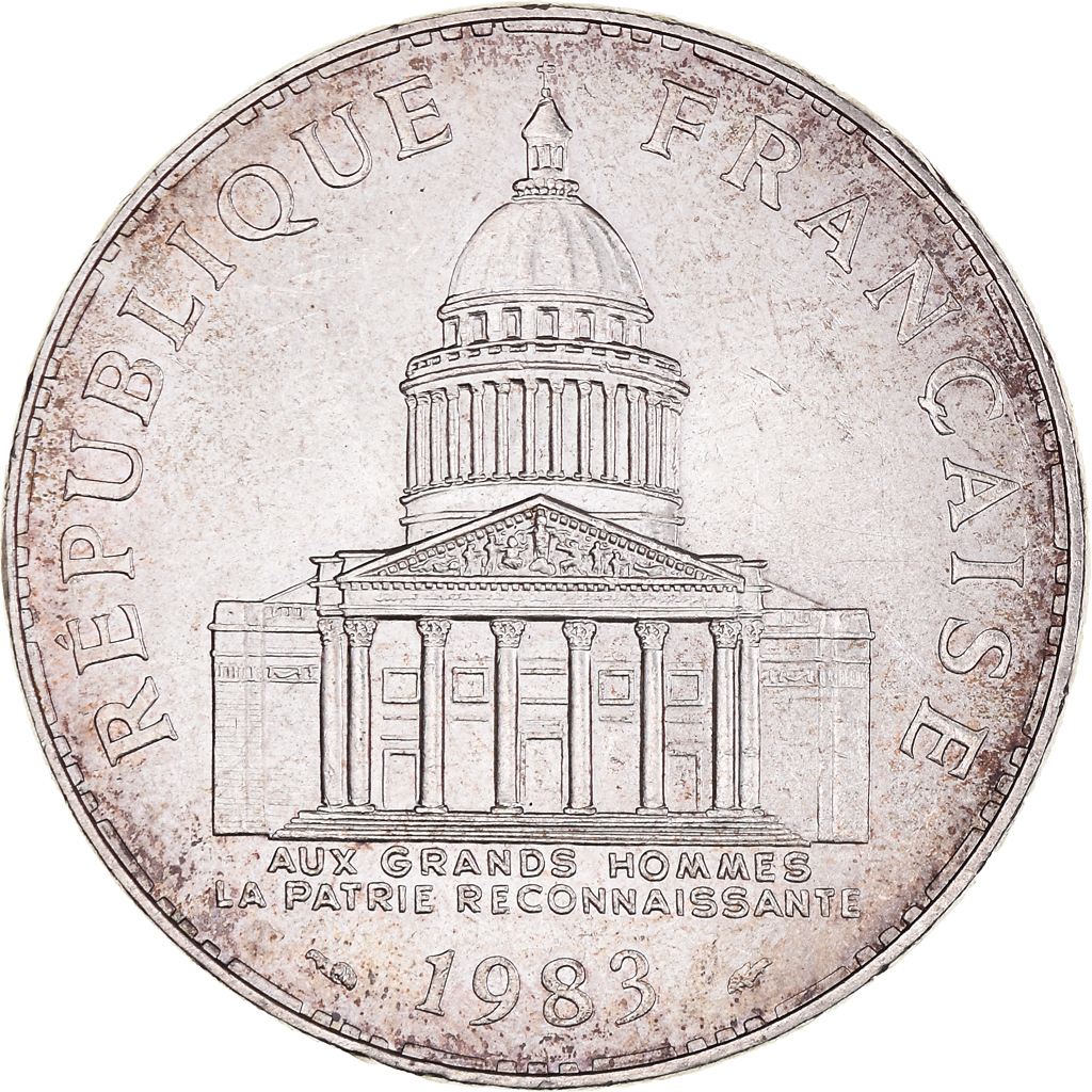 Coin France Panth on 100 Francs 1983 Paris Silver KM 951 1 Coin France Panth on 100 Francs 1983 Paris Silver KM 951 1