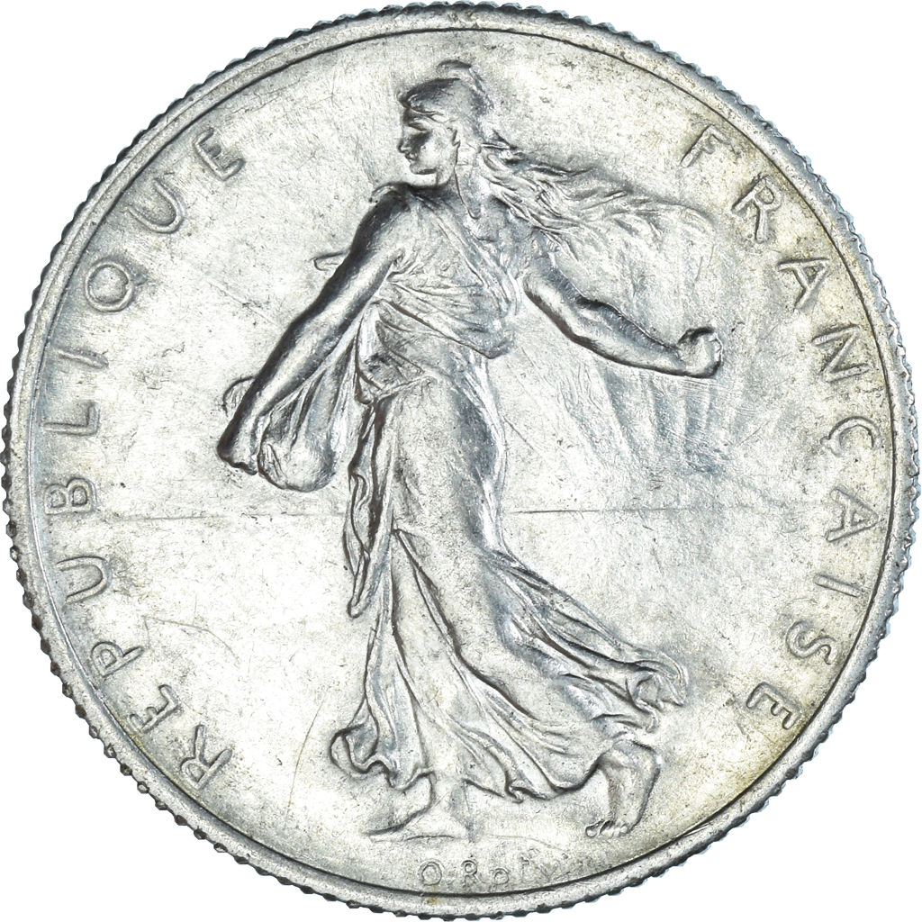 Coin, France, Semeuse, 2 Francs, 1916, Paris, , Silver, KM:845.1