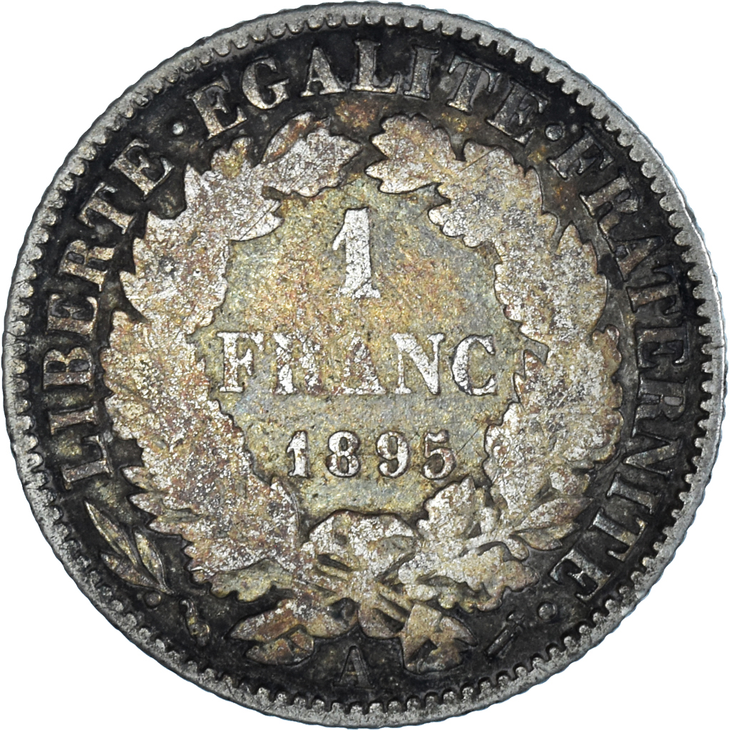 Coin, France, Cérès, Franc, 1895, Paris, , Silver, KM:822.1 | European ...