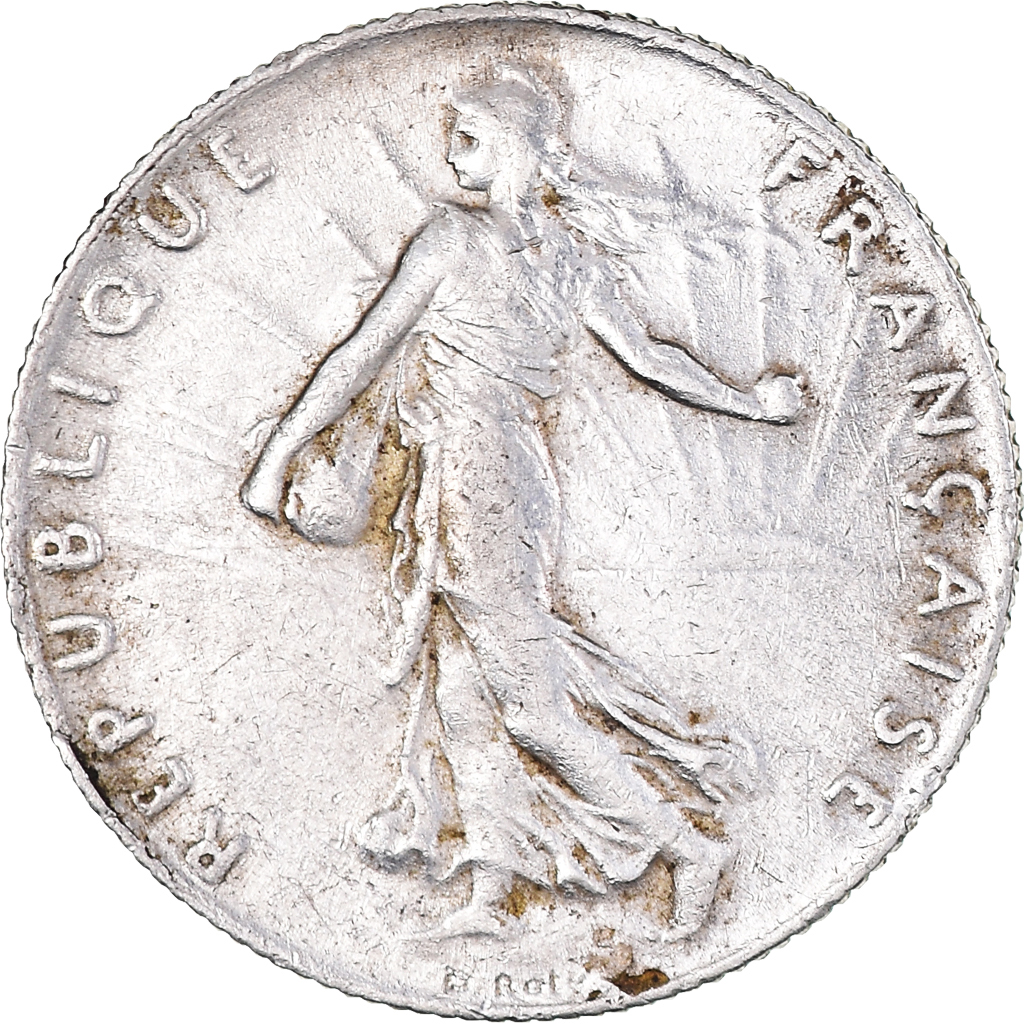 Coin, France, Semeuse, 50 Centimes, 1917, Paris, , Silver, KM:854