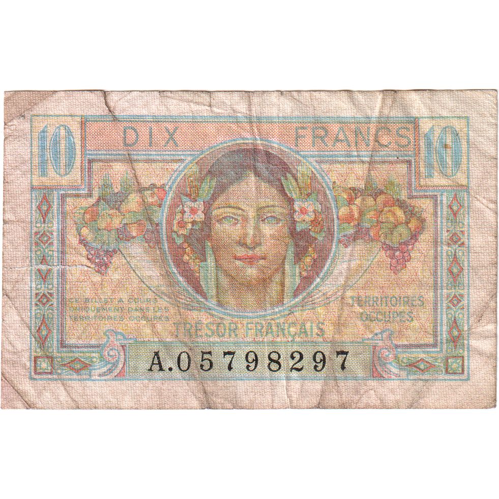 France, 10 Francs, 1947 French Treasury, 1947, A, F(12-15) | World ...