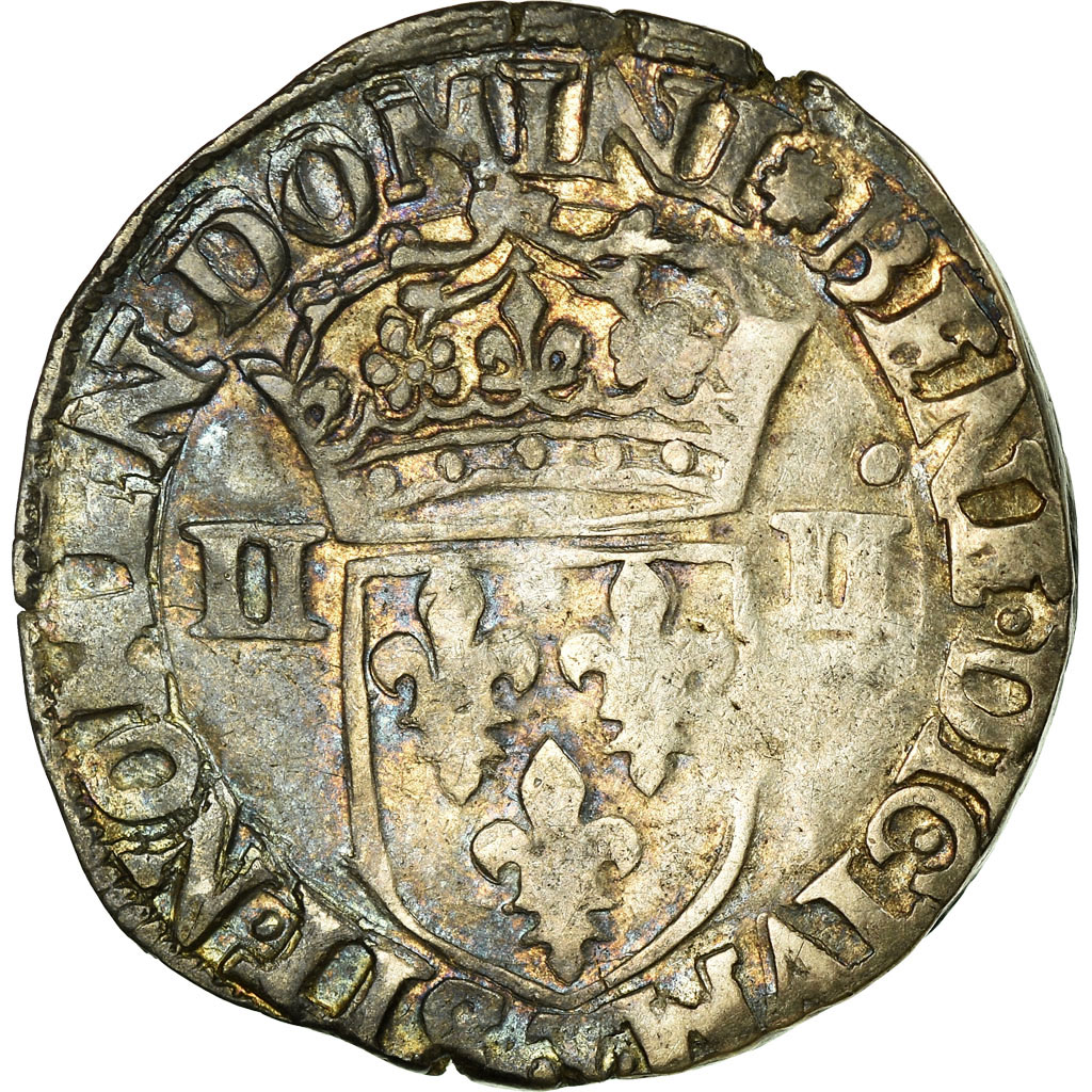 Coin, France, 1/4 Ecu, 1591, Nantes, , Silver, Sombart:4670 | European ...