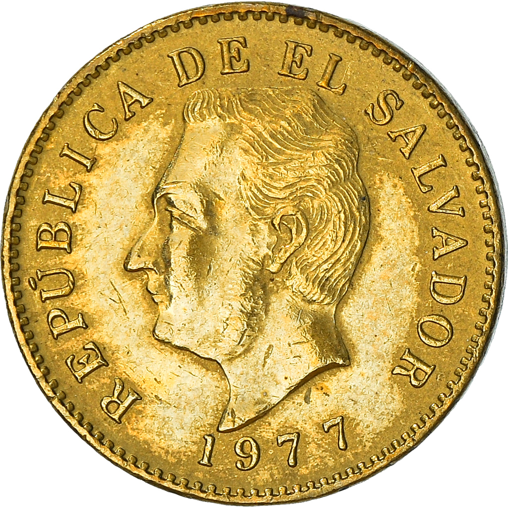 Coin, El Salvador, Centavo, 1977, Sherritt, , Brass, KM:135.2