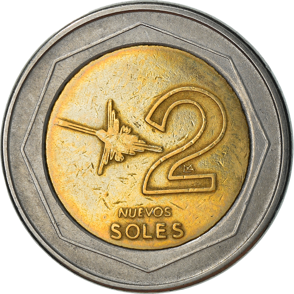 Coin, Peru, 2 Nuevos Soles, 2002, Lima, , Bi-Metallic, KM:313
