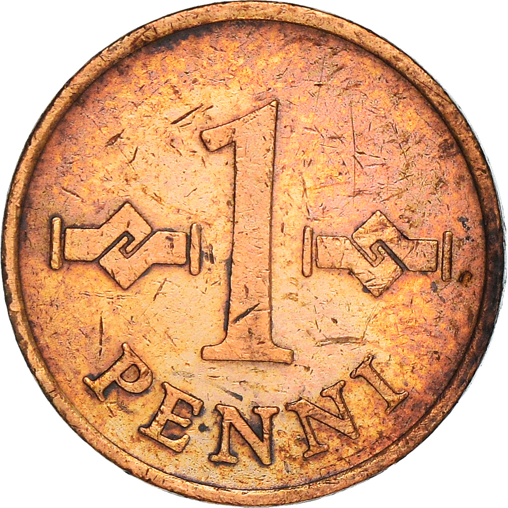 Coin, Finland, Penni, 1969, , Copper, KM:44 | European Coins
