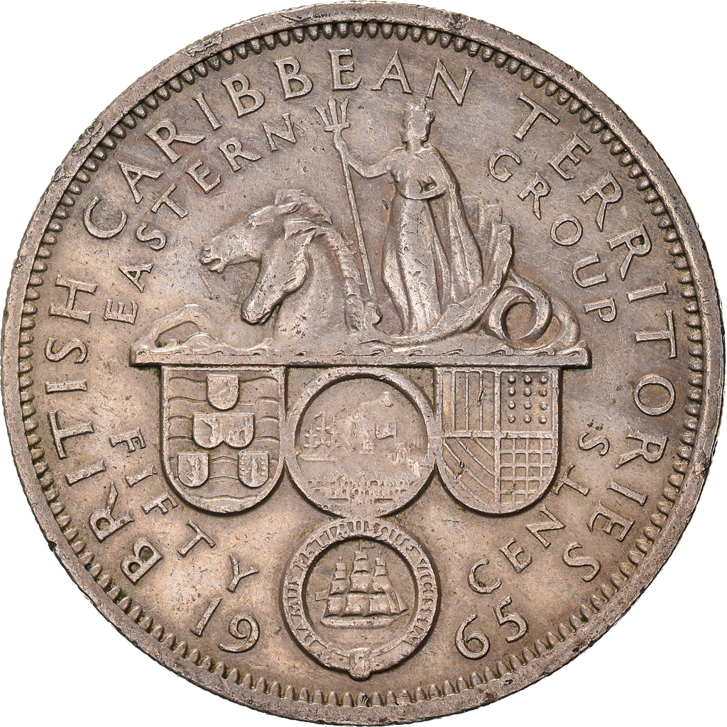 Coin, East Caribbean States, Elizabeth II, 50 Cents, 1965, | North ...