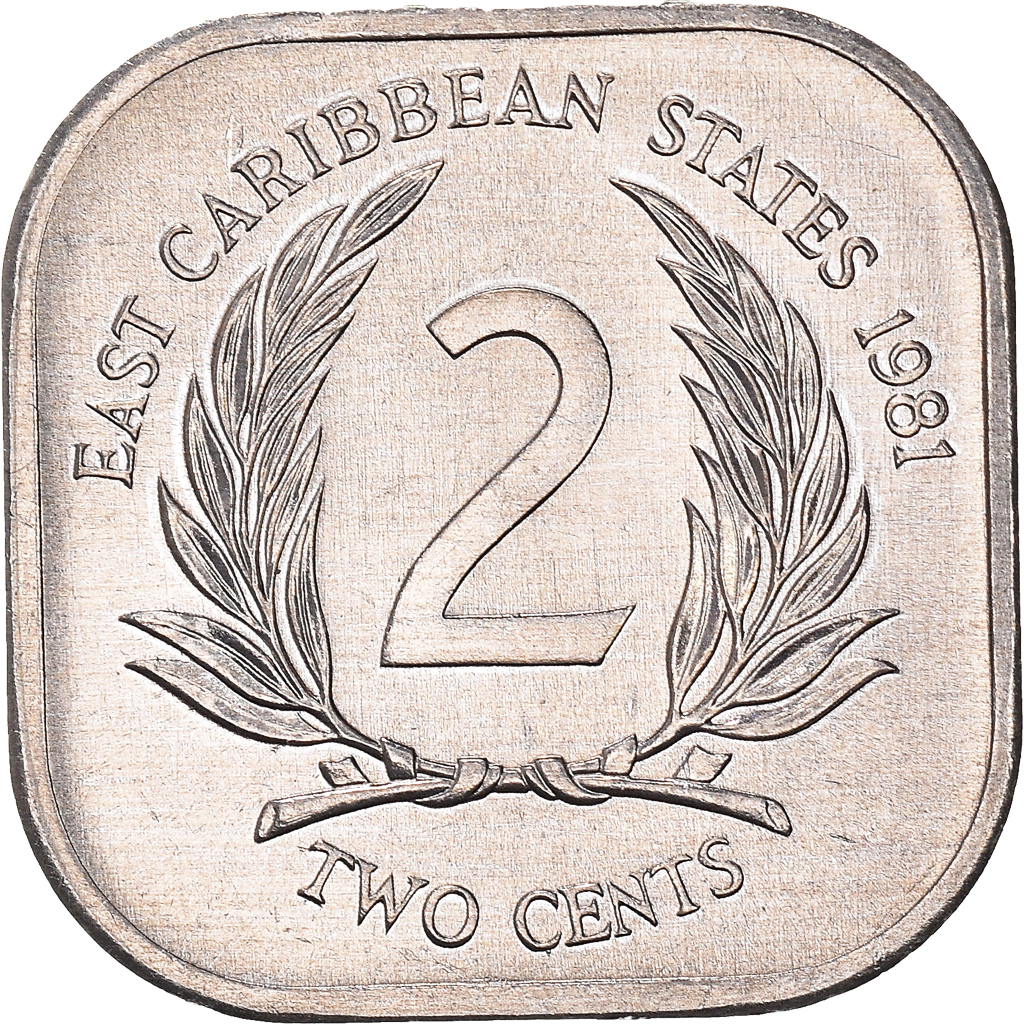Coin, East Caribbean States, Elizabeth II, 2 Cents, 1981, , Aluminum