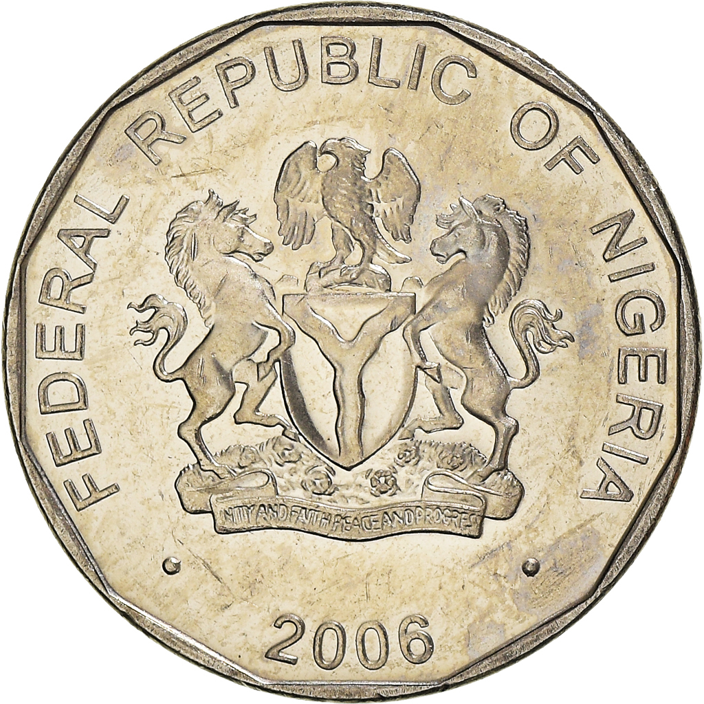 Coin, Nigeria, 50 Kobo, 2006, , Nickel Clad Steel, KM:13.3 | African Coins