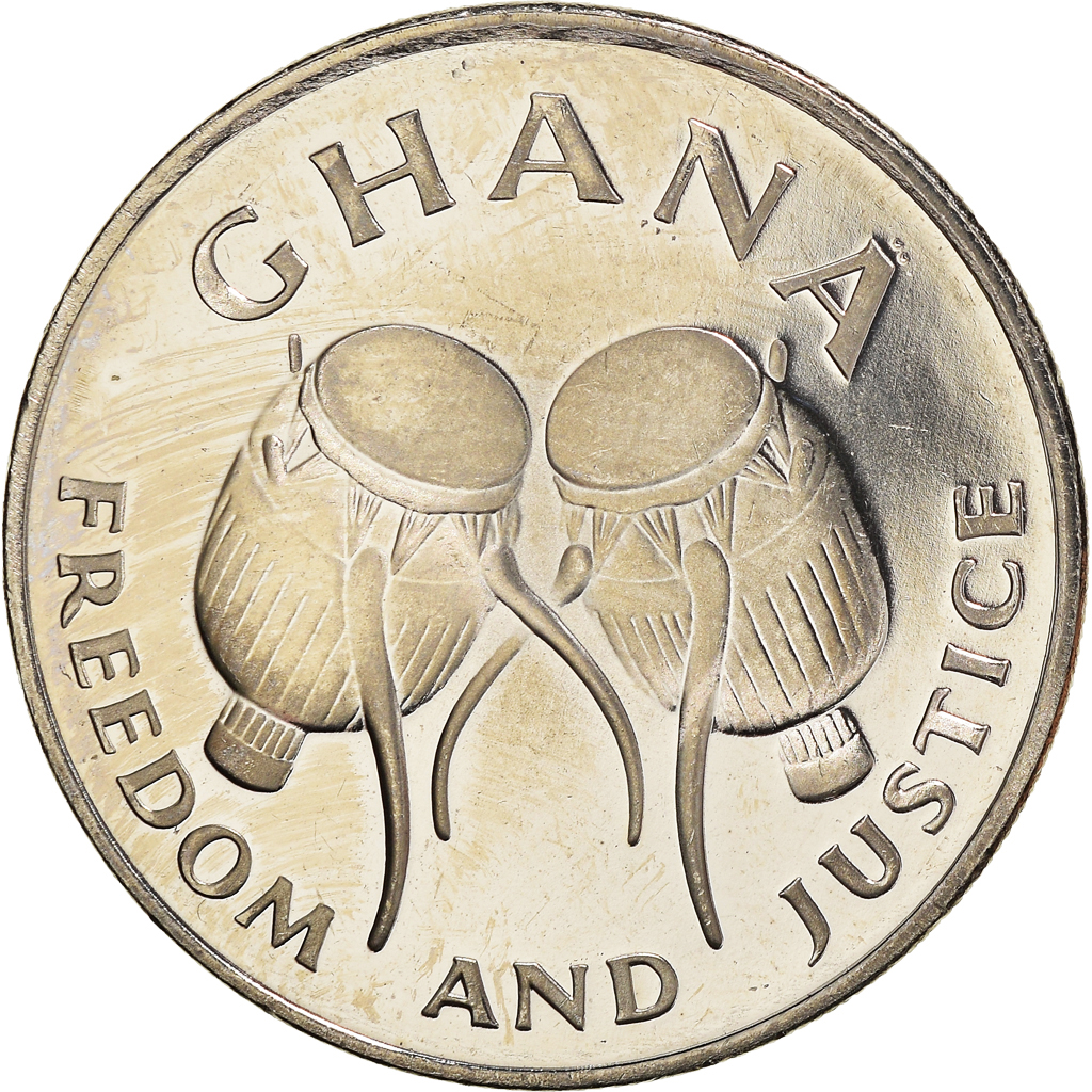 Coin Ghana 50 Cedis 1997 AU 55 58 Nickel Plated Steel KM 31a coin-ghana-50-cedis-1997-au-55-58-nickel-plated-steel-km-31a