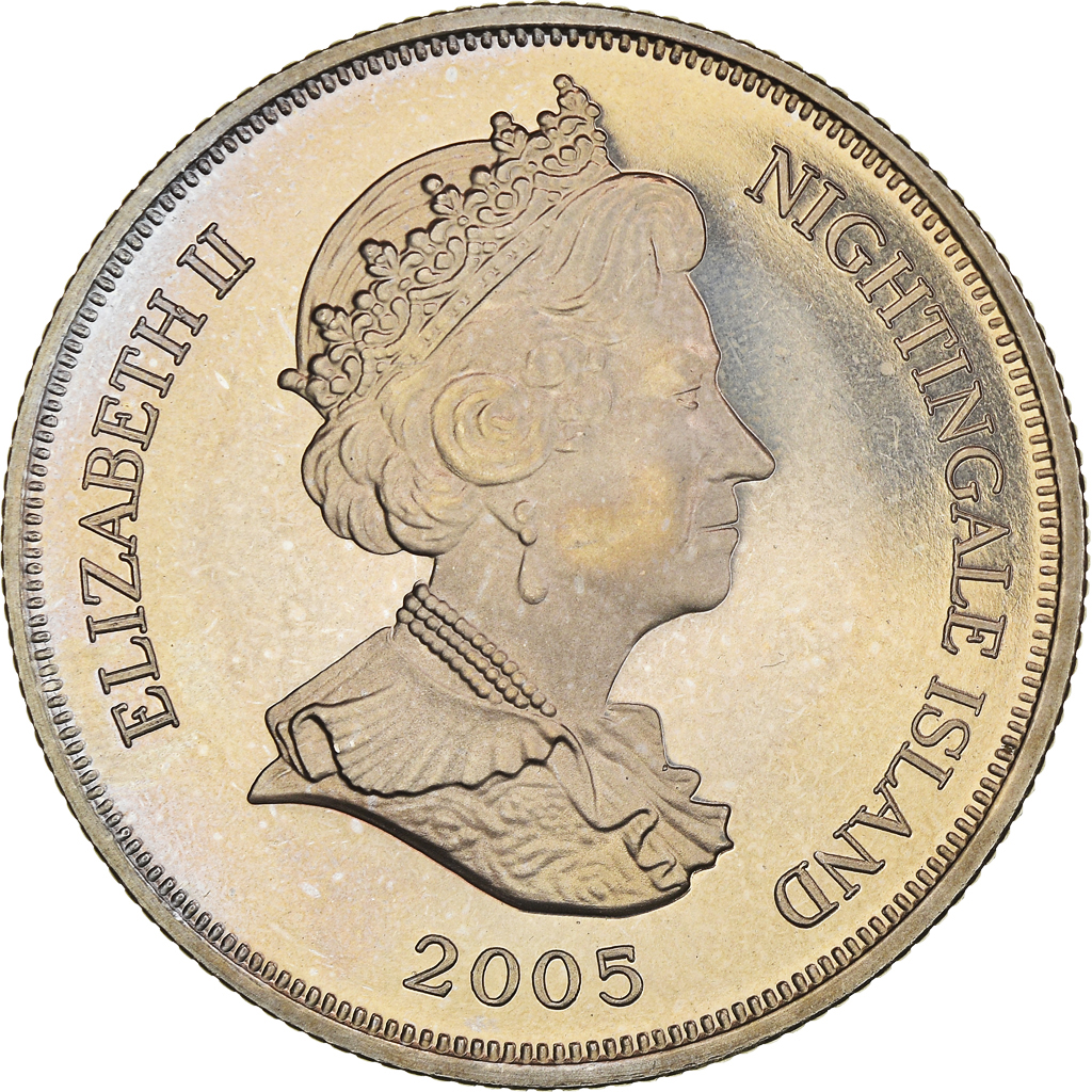 Coin, NIGHTINGALE ISLAND, Crown, 2005, unofficial private coin,