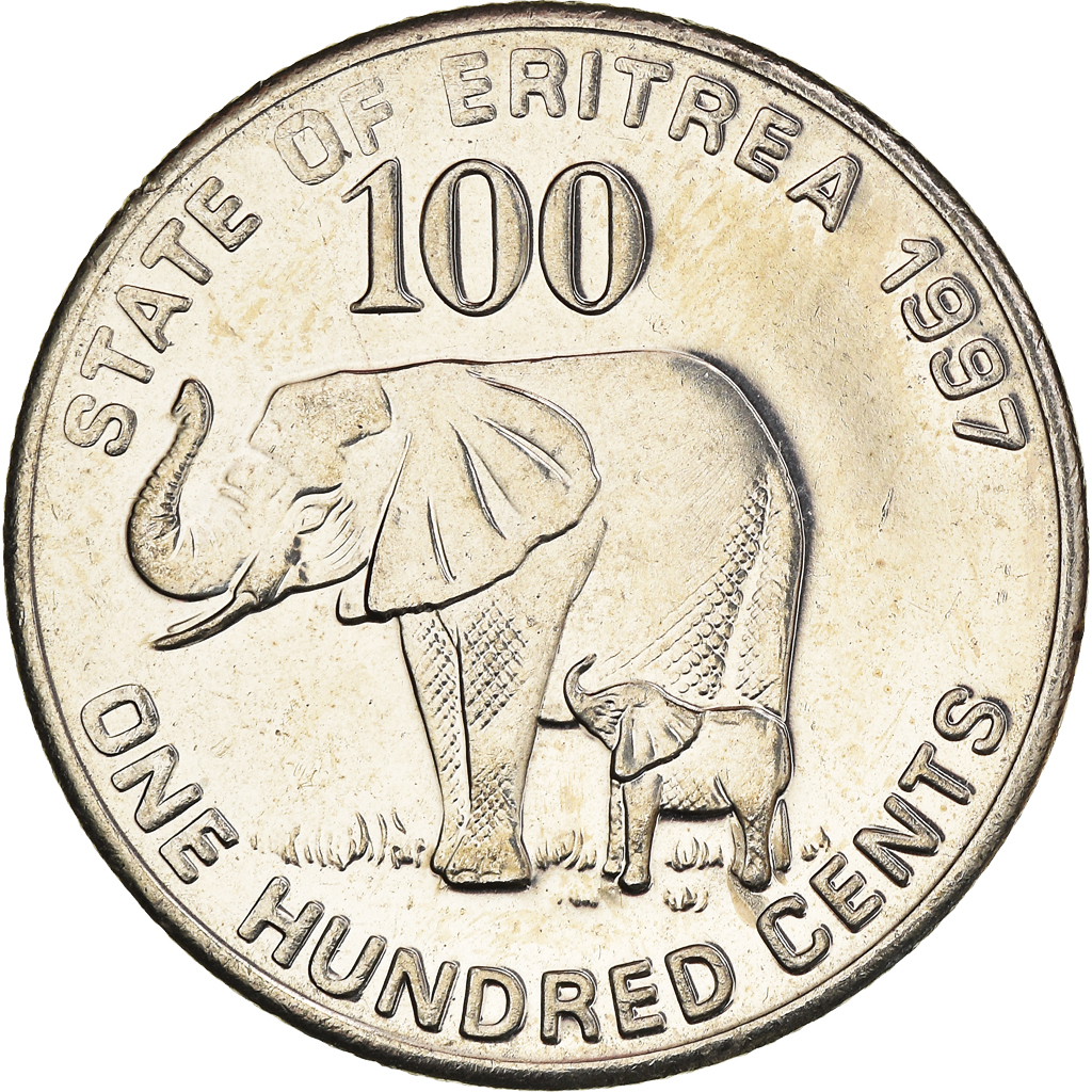 Coin, Eritrea, 100 Cents, 1997, , Nickel Clad Steel, KM:48 | African Coins