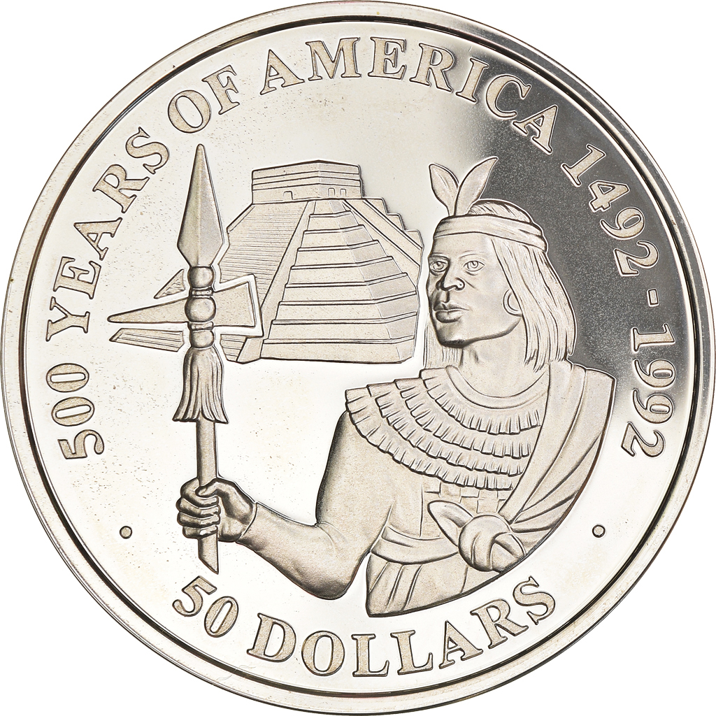 Coin, Cook Islands, Elizabeth II, 50 Dollars, 1990, Franklin Mint,