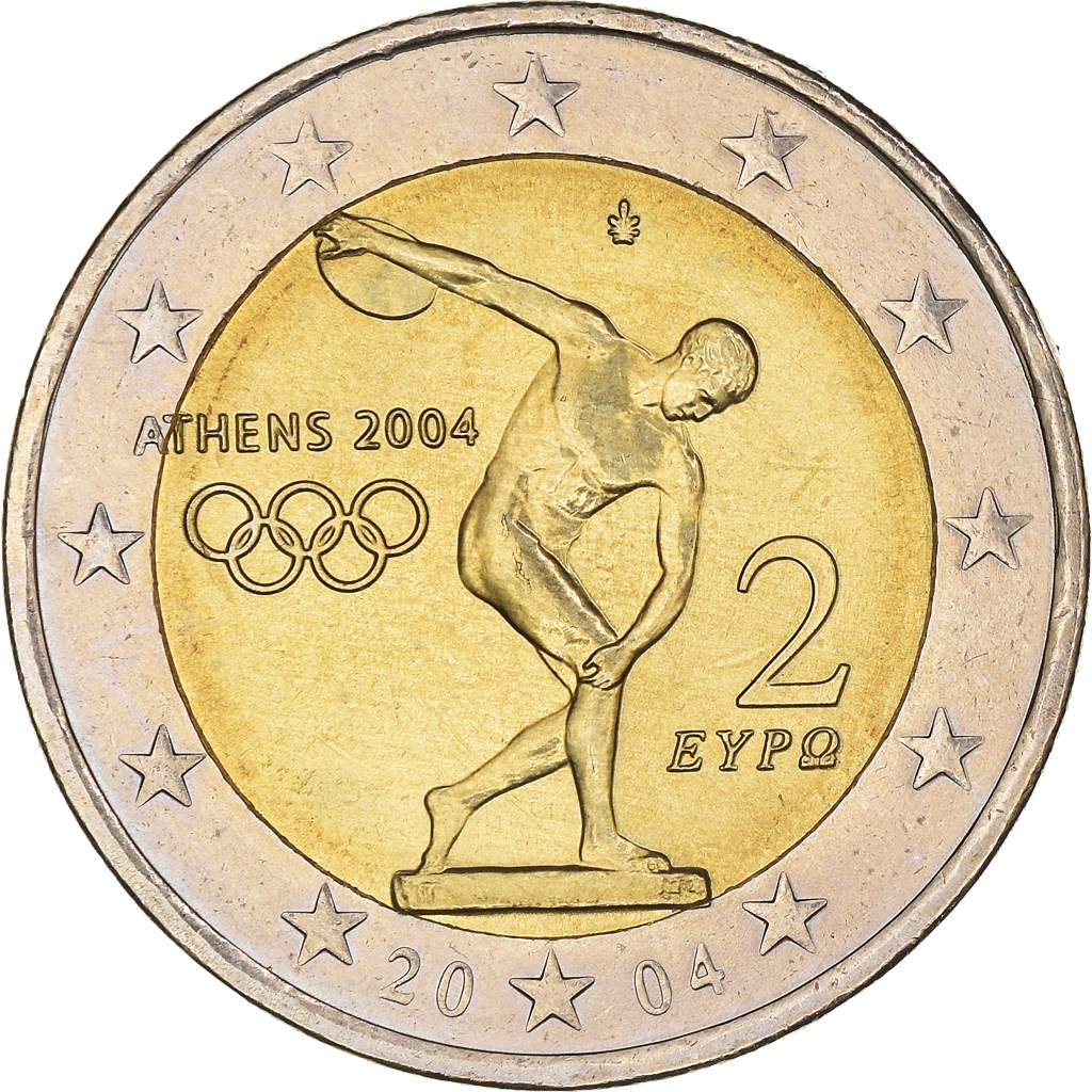 Greece, 2 Euro, Jeux Olympiques d'Athènes, 2004, Athens, MS(60-62)