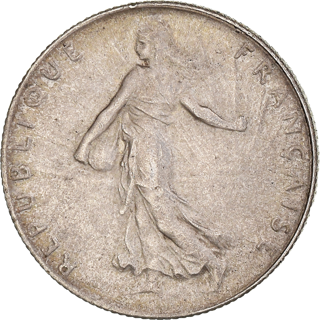 Coin, France, Semeuse, 50 Centimes, 1918, Paris, , Silver, KM:854