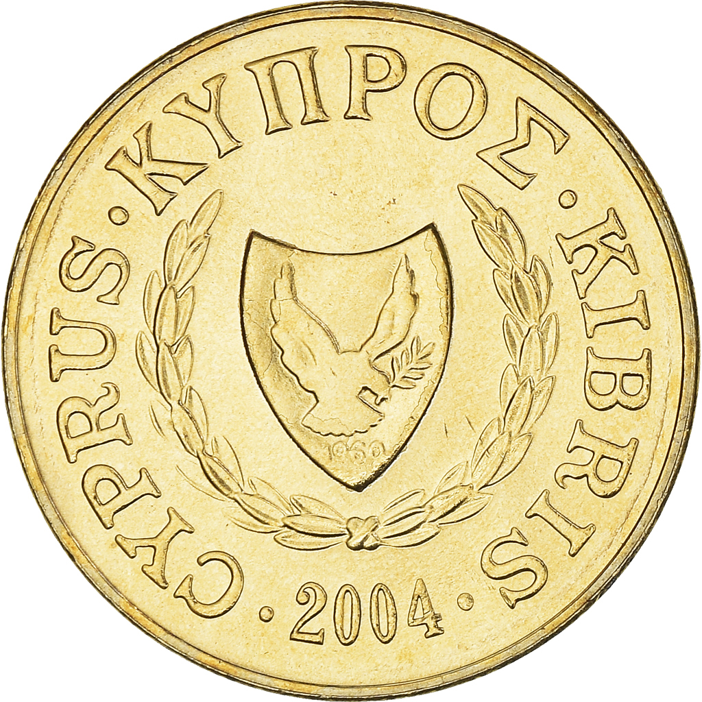Coin, Cyprus, 2 Cents, 2004, , Nickel-brass, KM:54.3 | European Coins