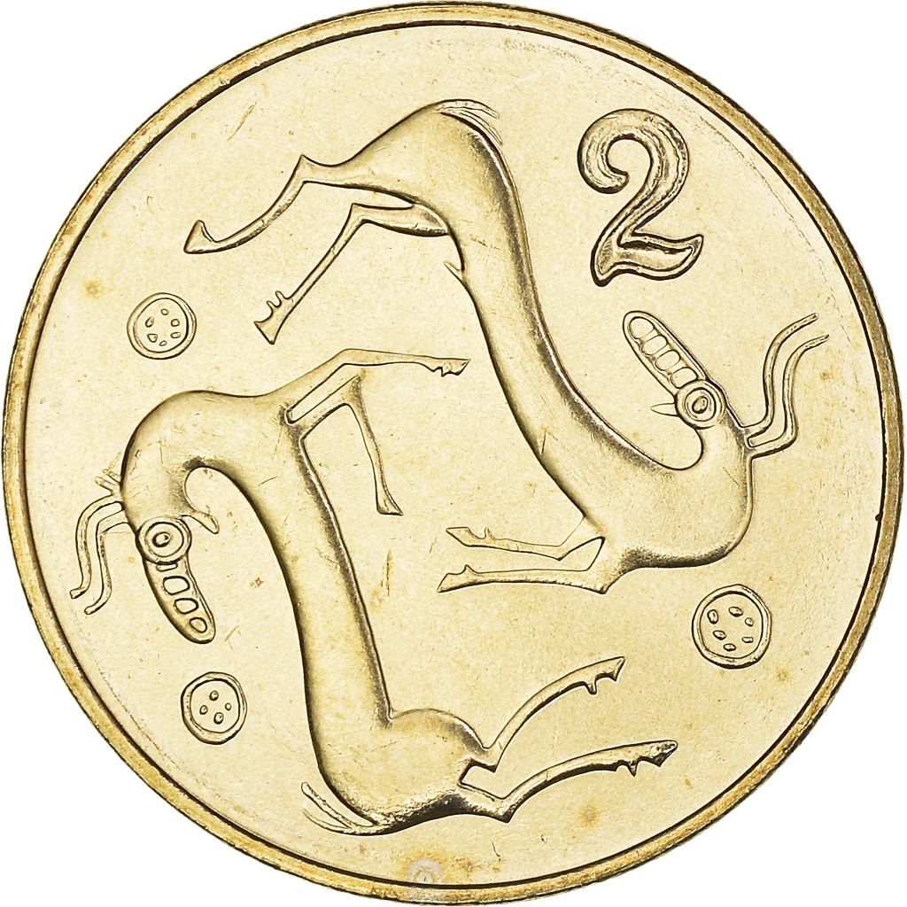 Coin, Cyprus, 2 Cents, 2004, , Nickel-brass, KM:54.3 | European Coins
