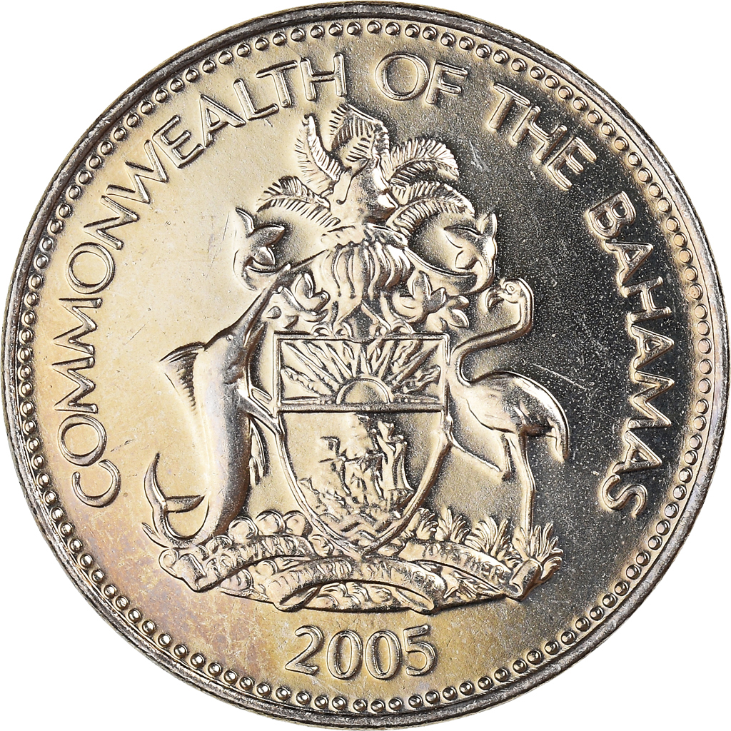 [#387099] moneda, bahamas, elizabeth ii, 5 cent - Compra venta en ...