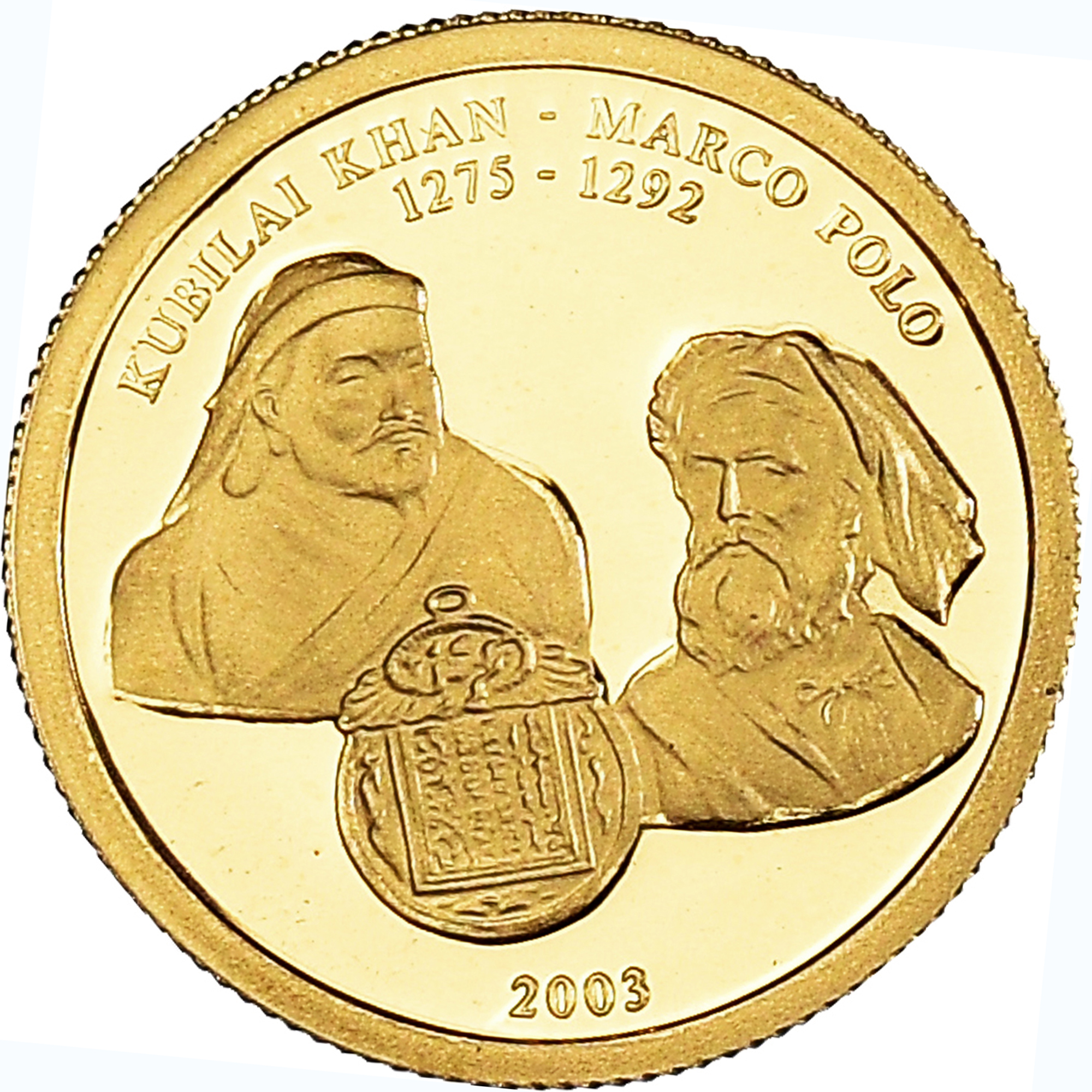 Coin, Mongolia, 500 Tugrik, 2003, Proof, , Gold, KM:207 | Asian and ...