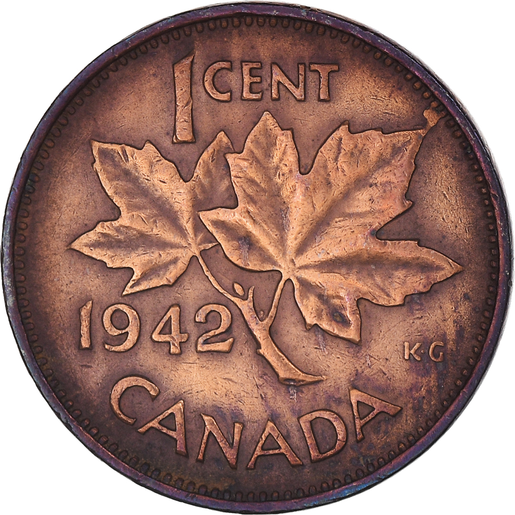 [#387930] moneda, canadá, george vi, cent, 1942 - Compra venta en ...