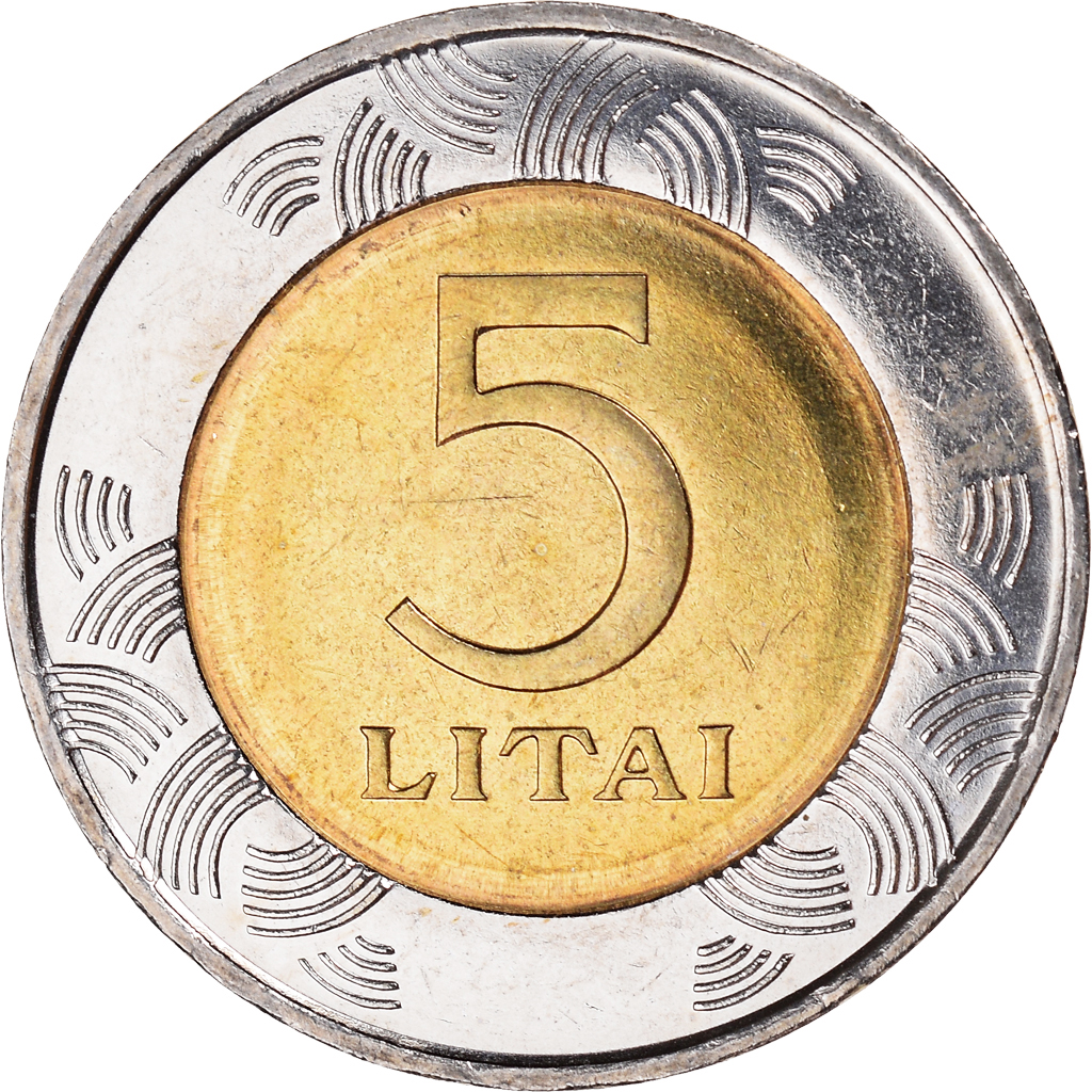 Coin, Lithuania, 5 Litai, 1998, , Bi-Metallic, KM:113 | European Coins